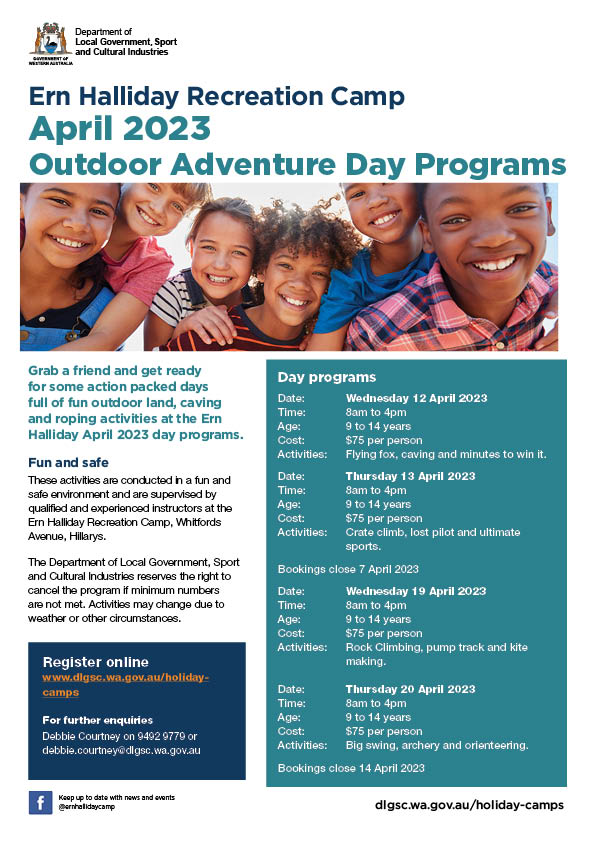 Ern Halliday Outdoor Adventure Day Programs