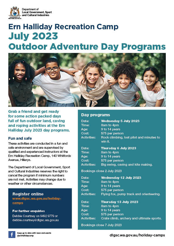 Ern Halliday Outdoor Adventure Day Program
